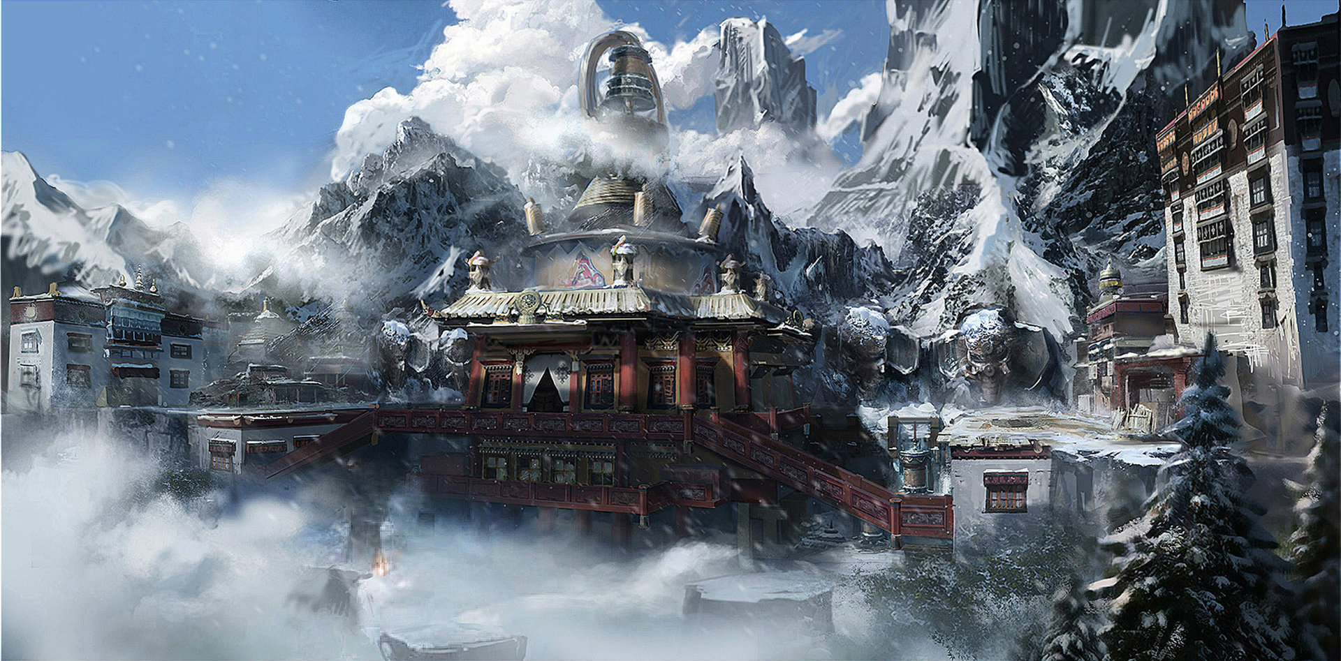 ArtStation - Temple in the air
