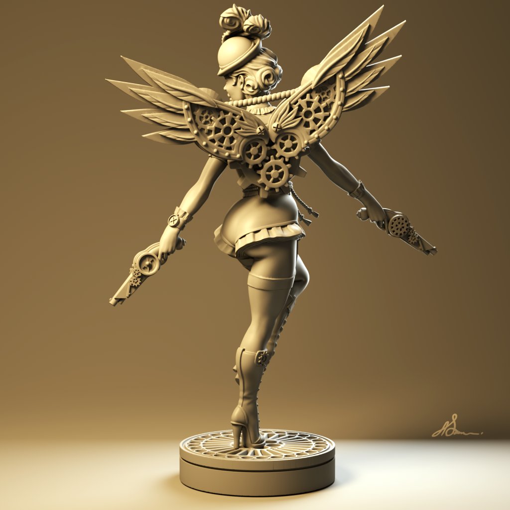 Steampunk Angel Sketch