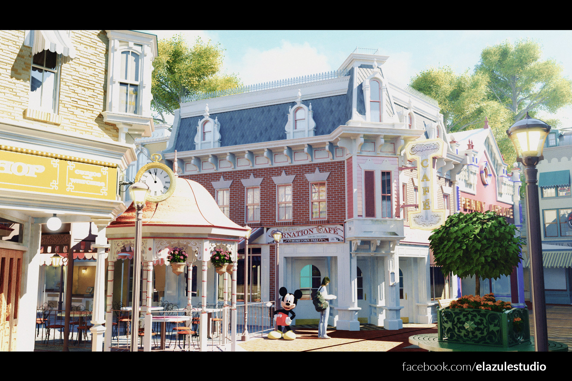 ArtStation - Disneyland Architecture - Main Street Area