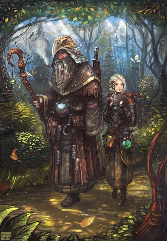 Journey by Dmitry Belozerov ("Druid and Apprentice") : r/ImaginaryCharacters