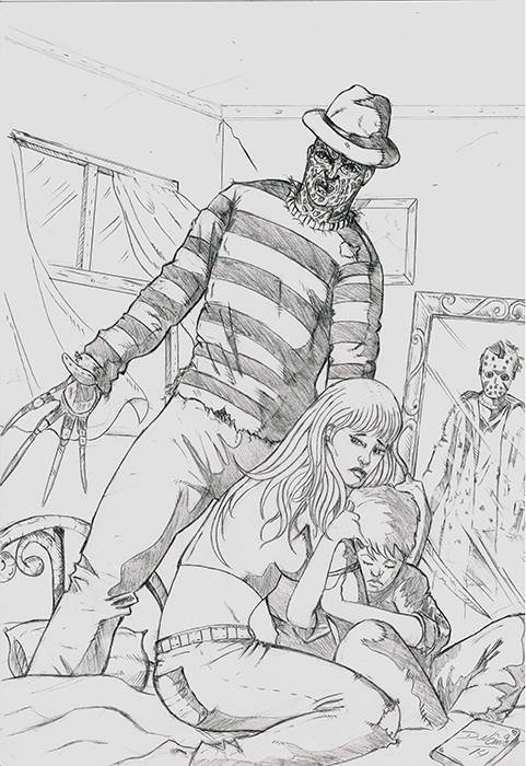 jason voorhees and freddy kruger coloring pages