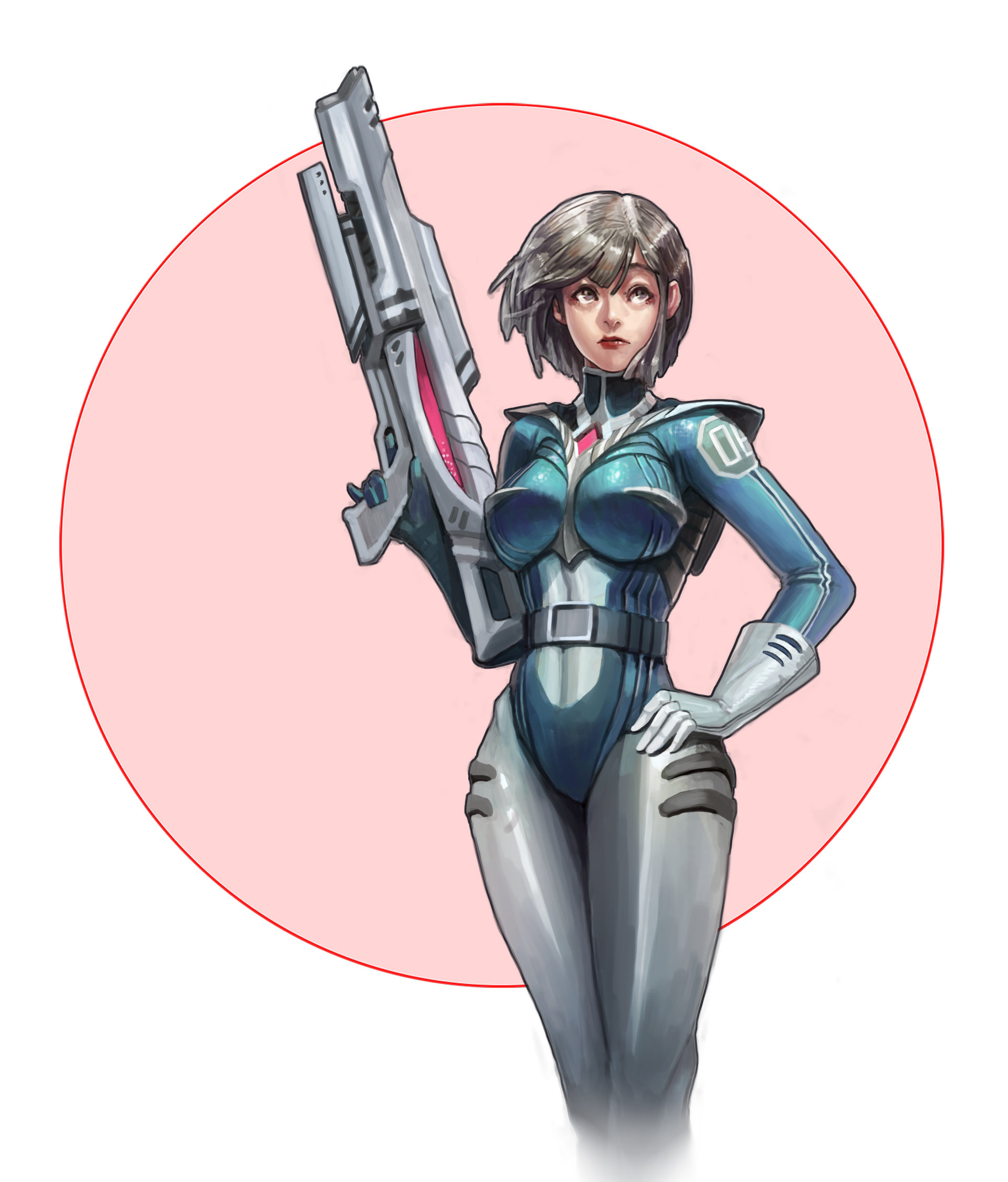 ArtStation - sf girl