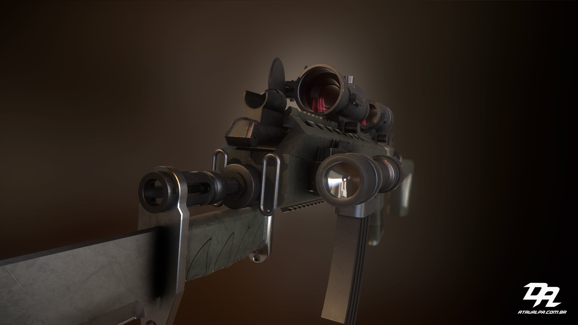 David Ataualpa - Call Of Duty - Fan Art - Assault rifle Imbel IA2 ...