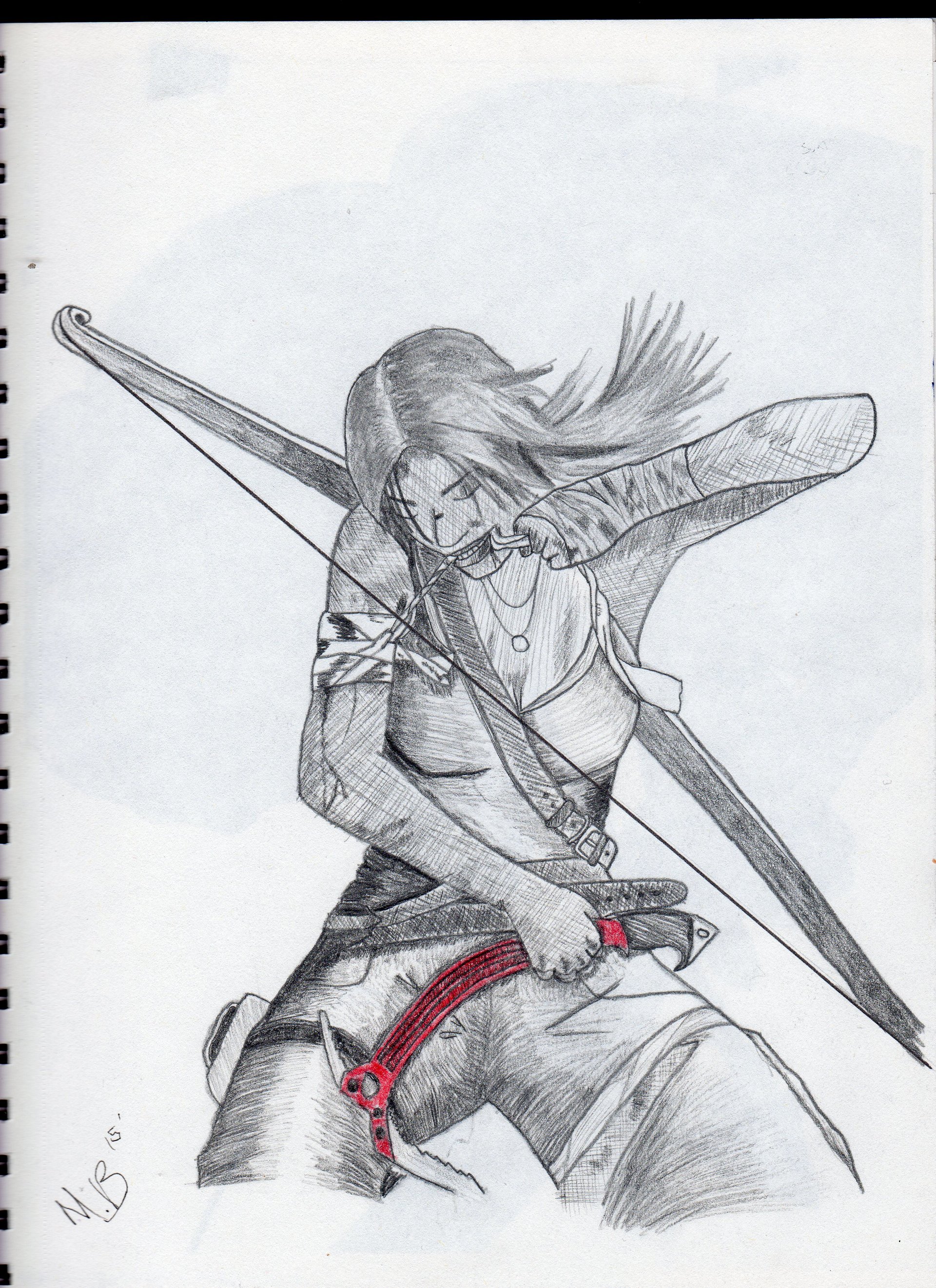ArtStation - Lara Croft Traditional Pencil and Paper