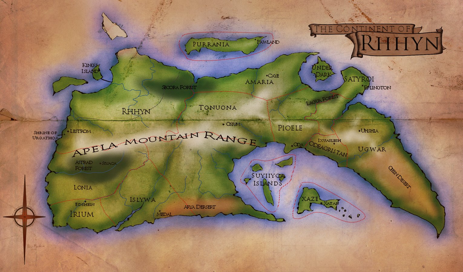 ArtStation - Map of Rhhyn