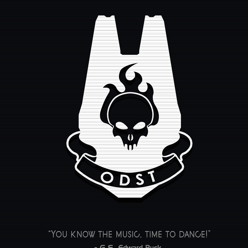 ArtStation - ODST Poster, Kieran Baker