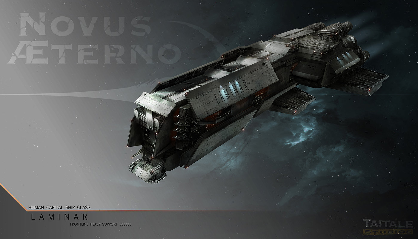 ArtStation - Novus Aeterno: Laminar Capital Ship