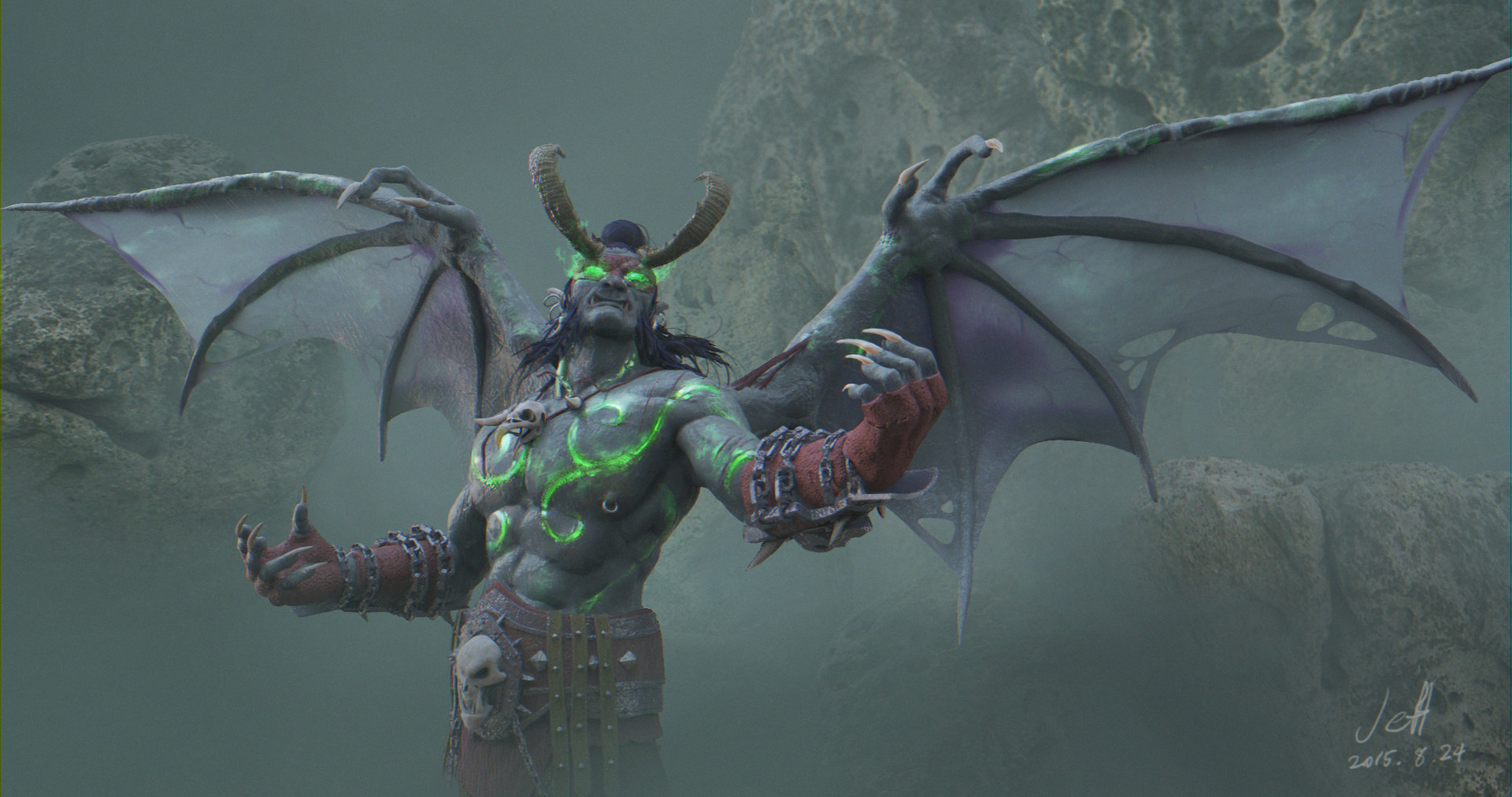 ArtStation - illidan stormrage-Fan Art