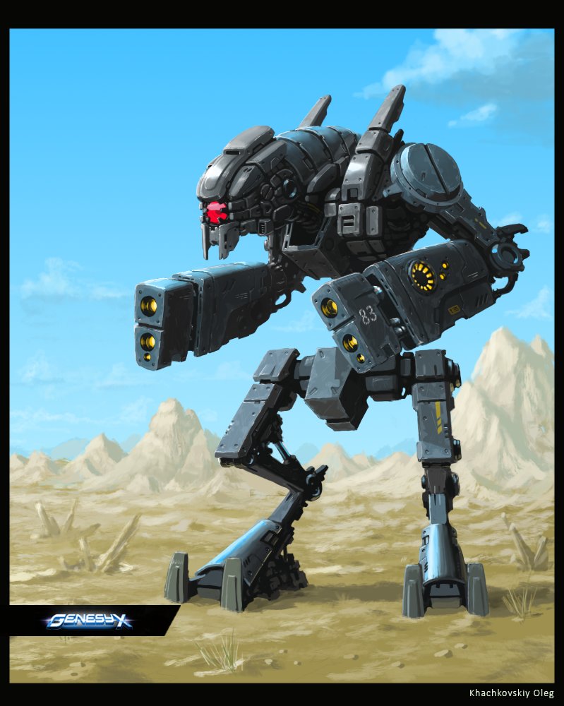 ArtStation - Battle robot Mark V