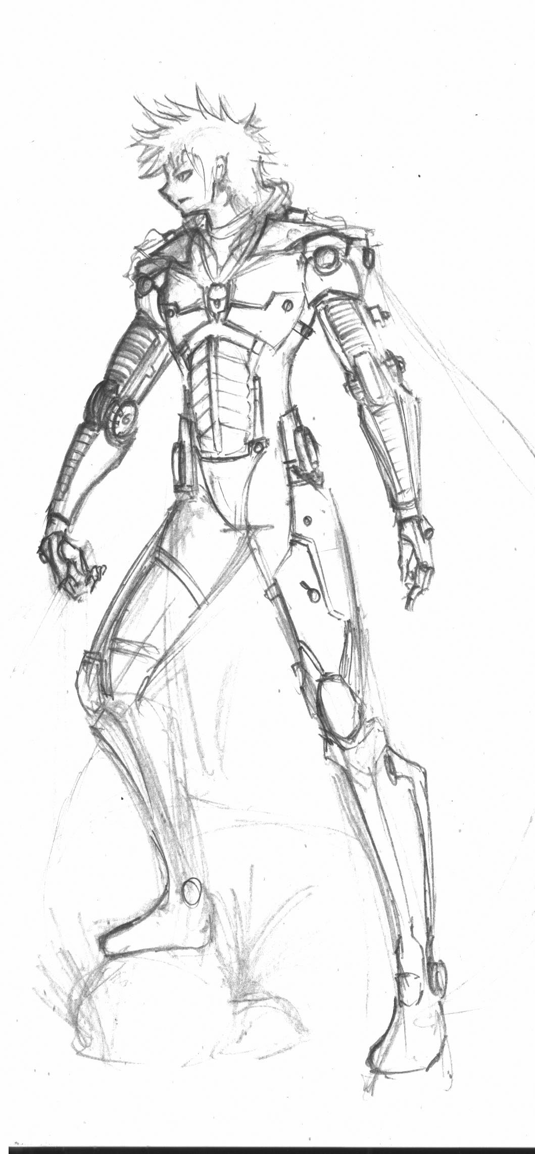 cyborg drawing reference