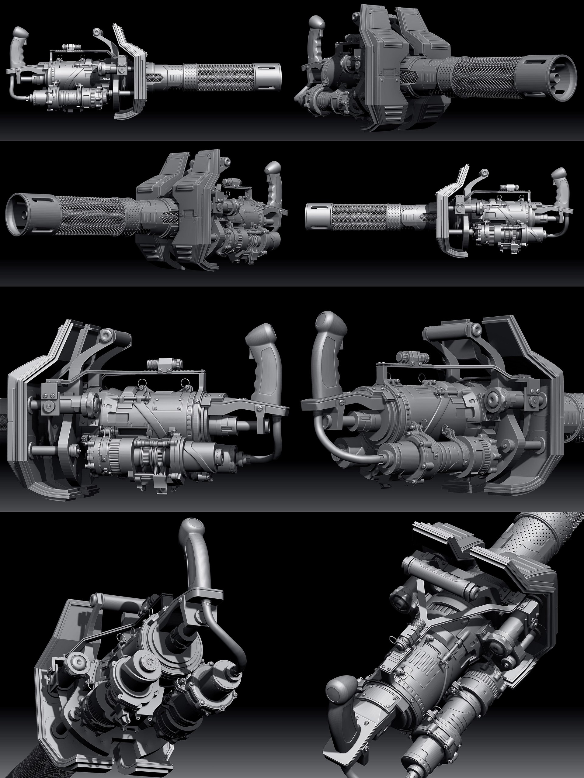 ArtStation - Gatling Gun