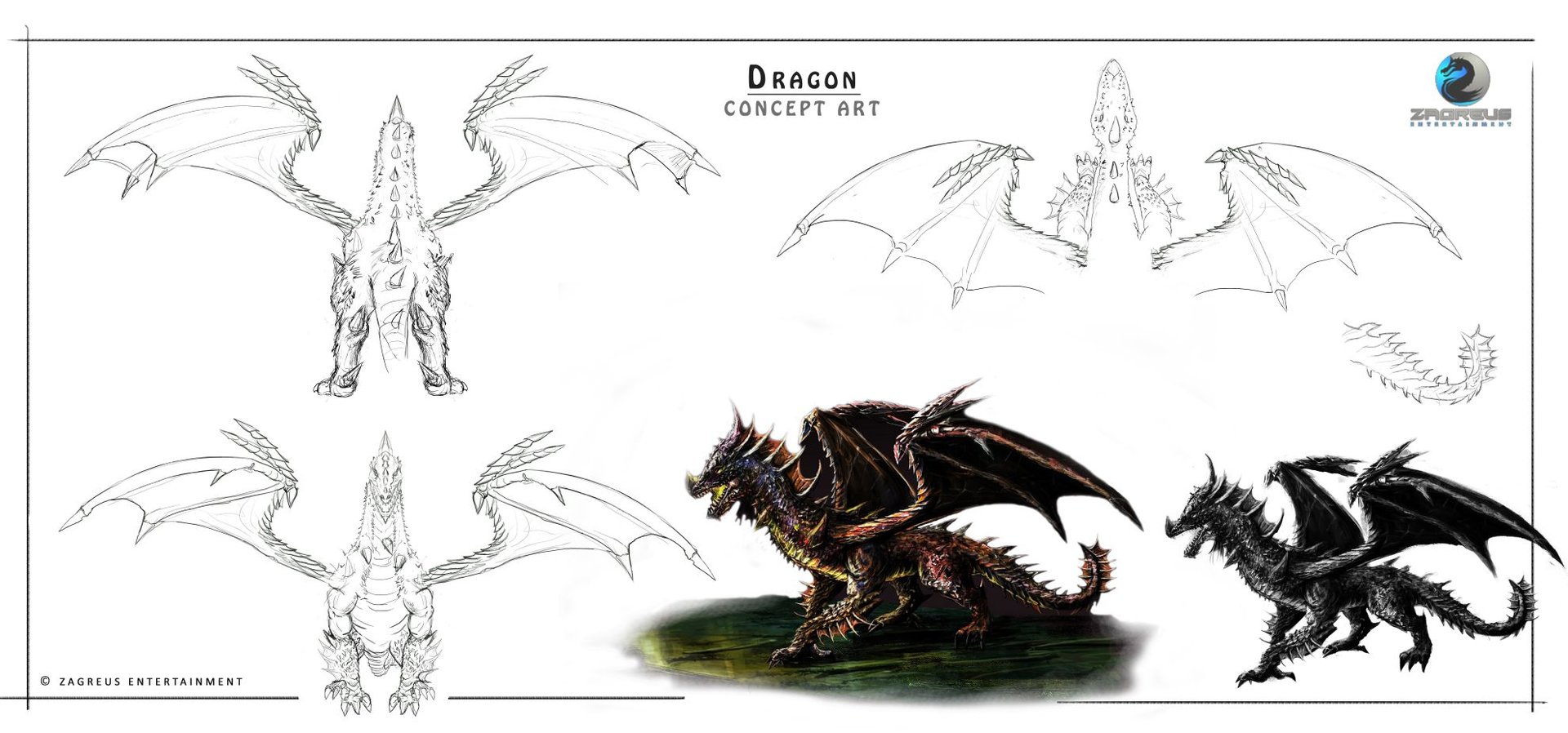 ArtStation - 2D Dragon Concept