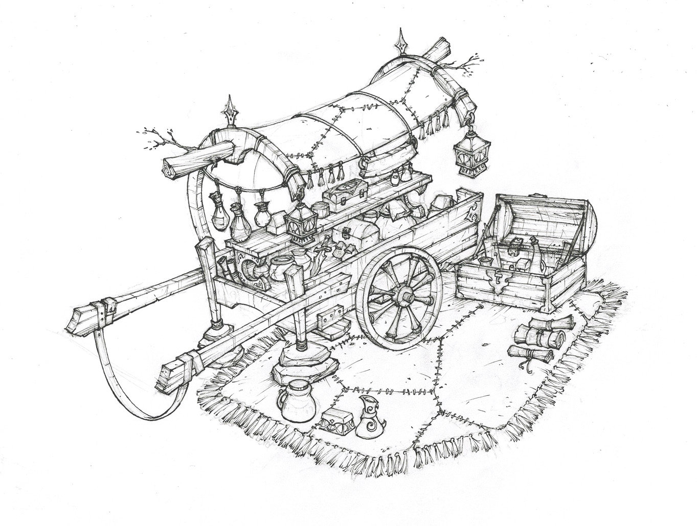 ArtStation - D3 shop cart 4
