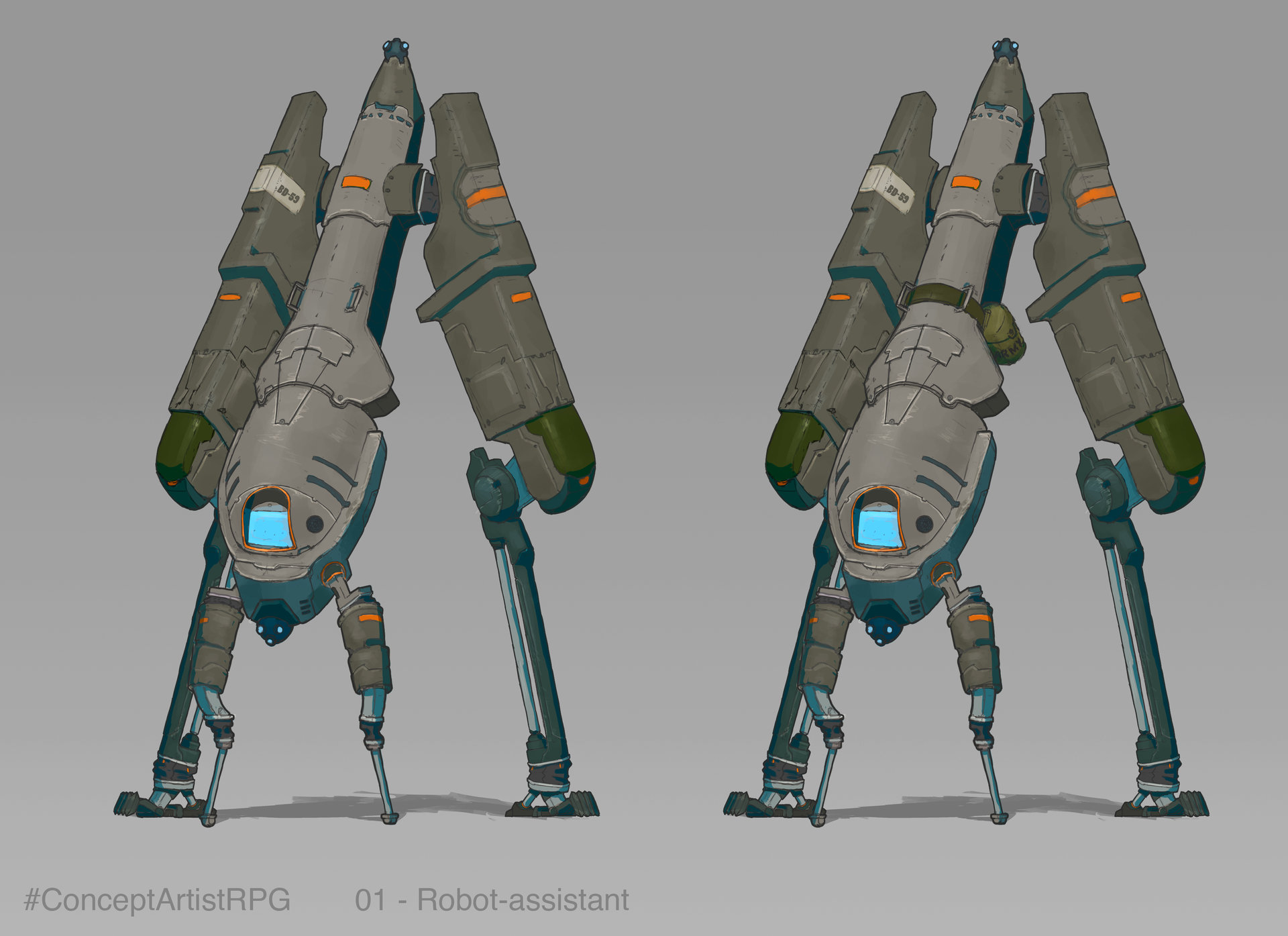 ArtStation - 01 Robot-assistant