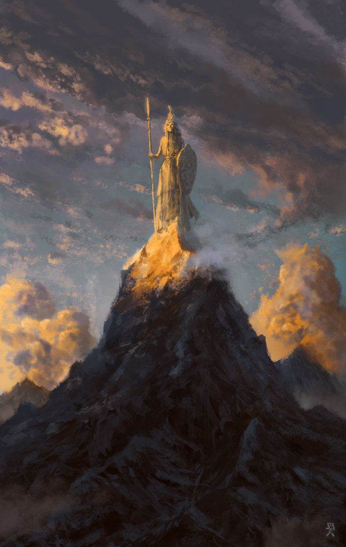 Athena by Emilio R. Camarena (Emkun) : r/ImaginaryMythology