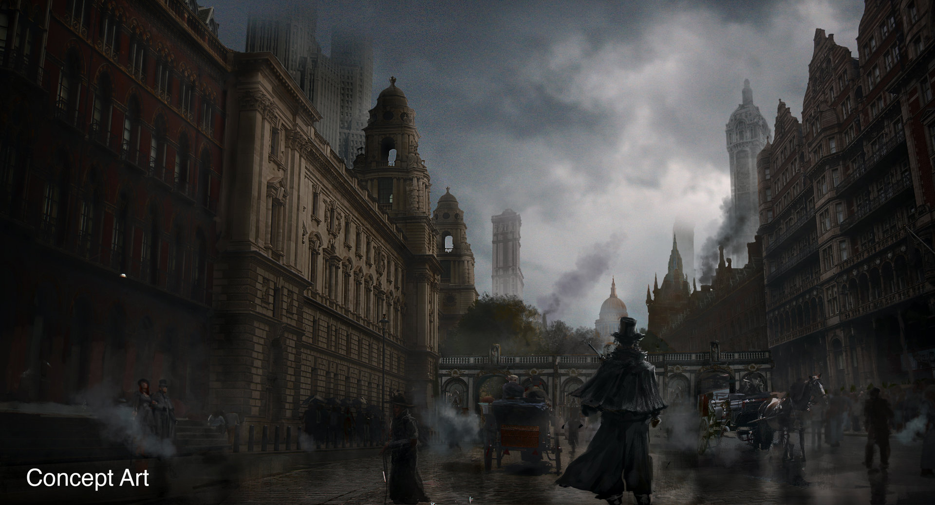 Victorian London Painting
