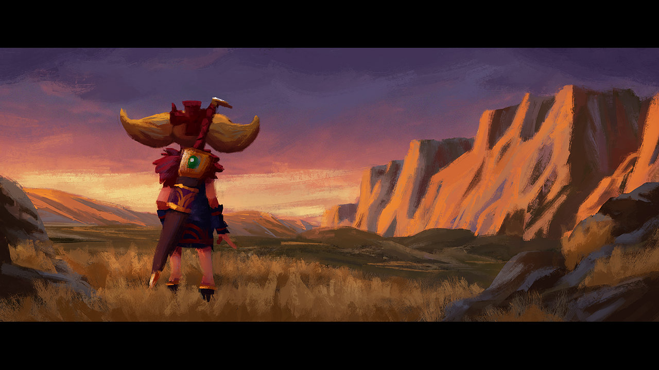 ArtStation - plains and mountains