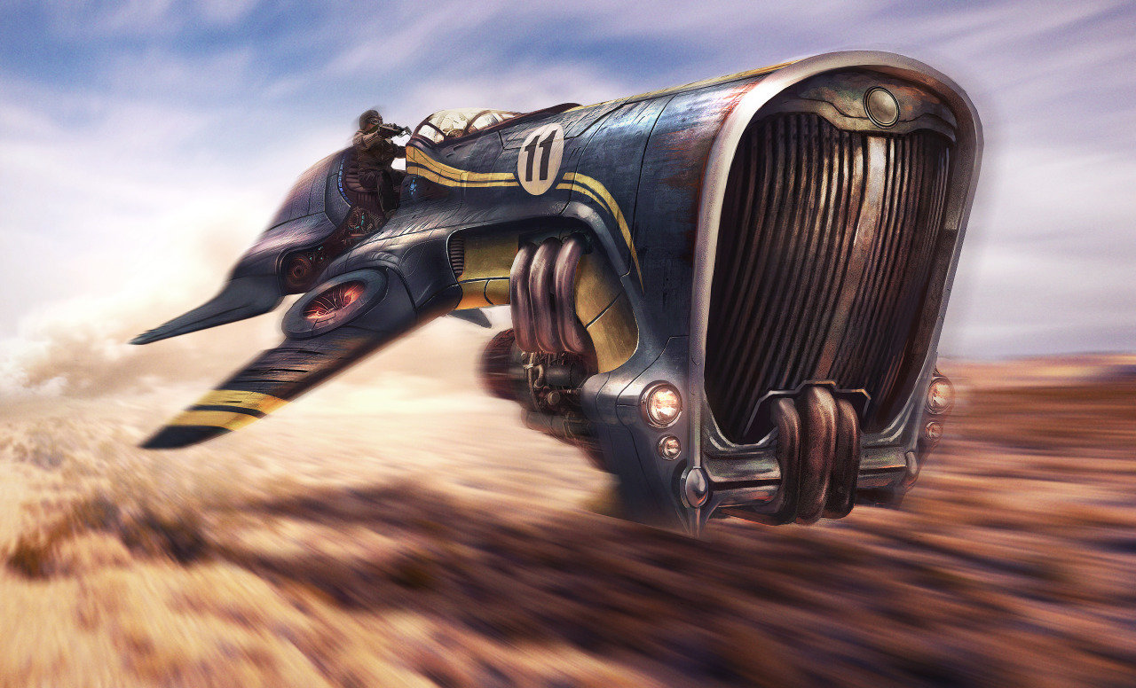 ArtStation - Retro Speeder