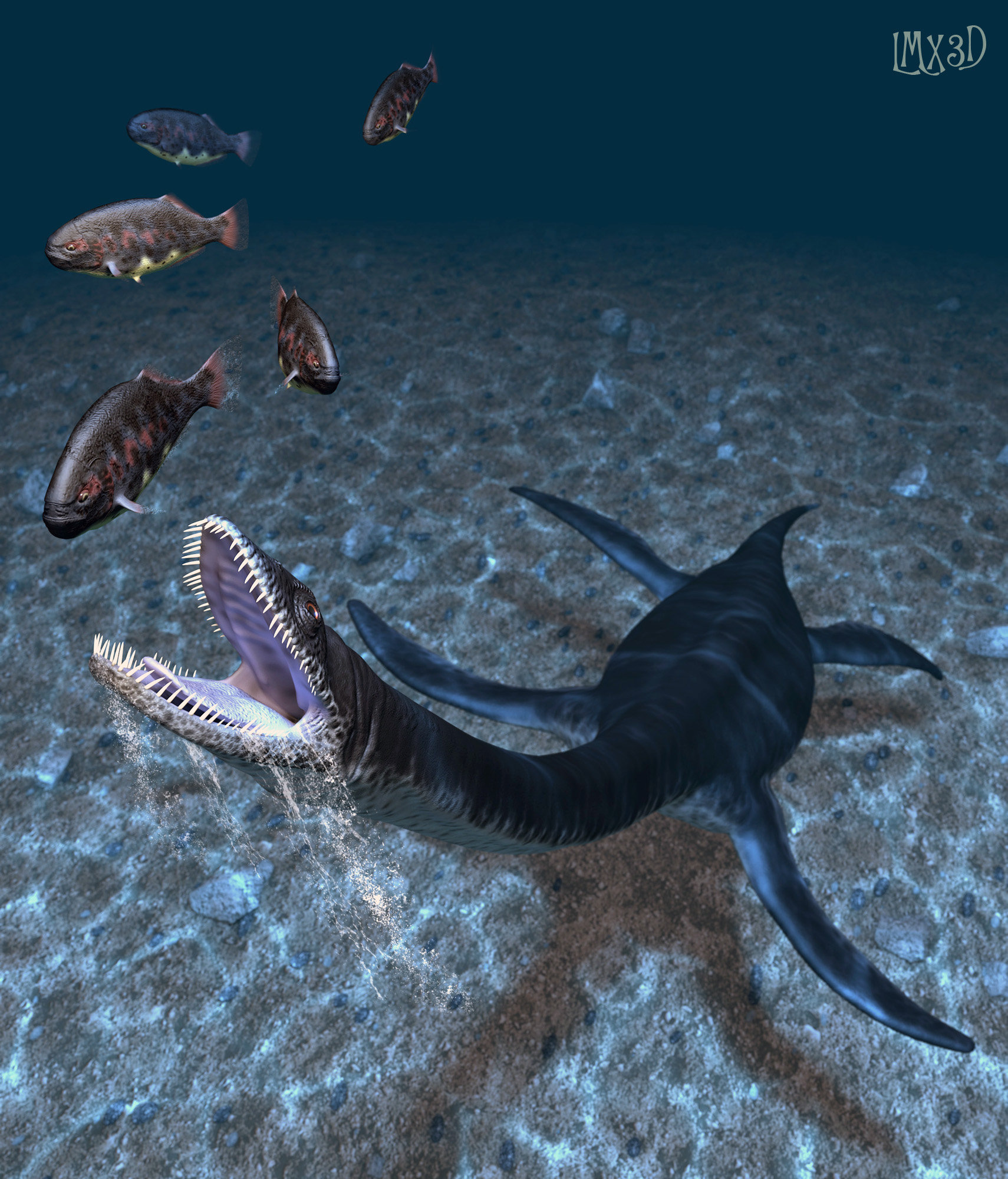 ArtStation - Plesiosaur happy hour