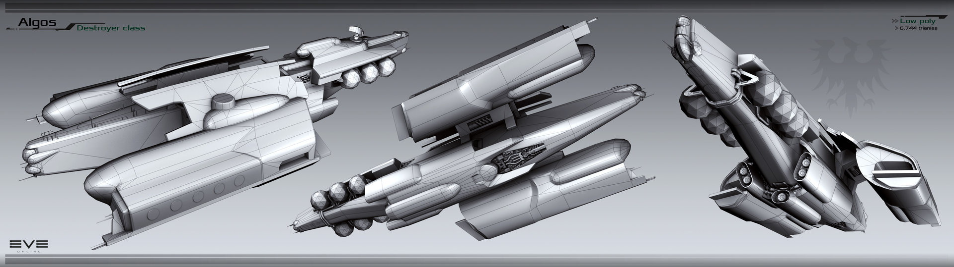 Kasper Hansen - Algos. EVE Online, Gallente destroyer hull.