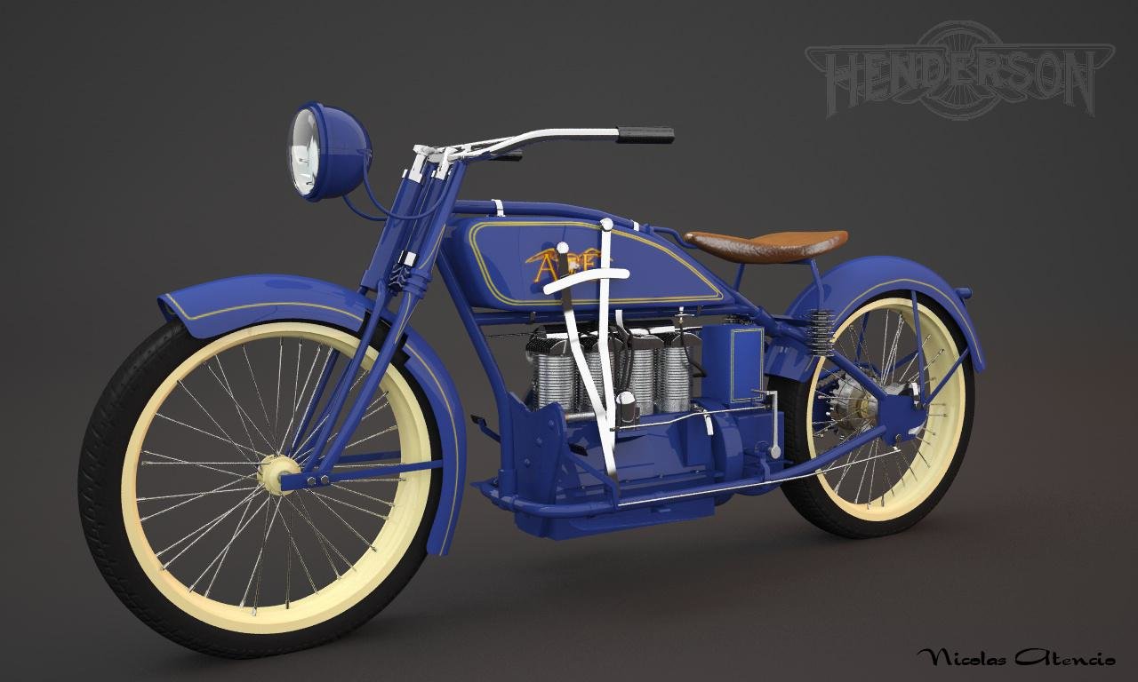 ArtStation - Motorcycle Henderson