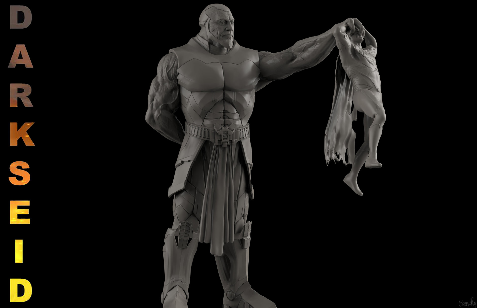 Sean-Ray - DarkSeid Crushing Superman