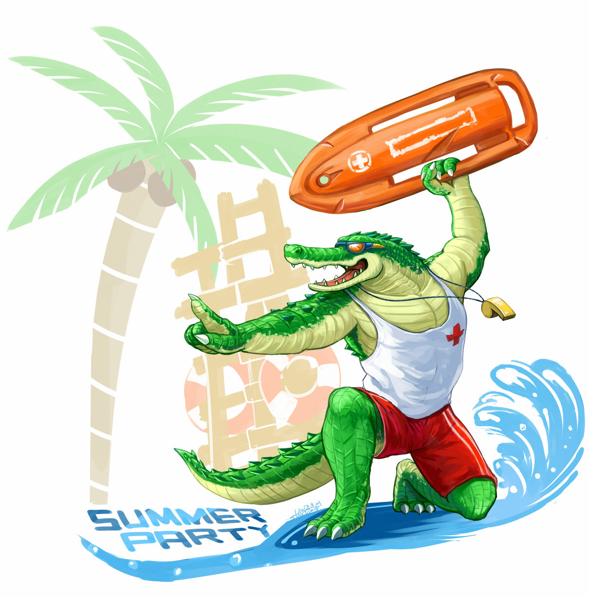 Pool Party Renekton Splash Art
