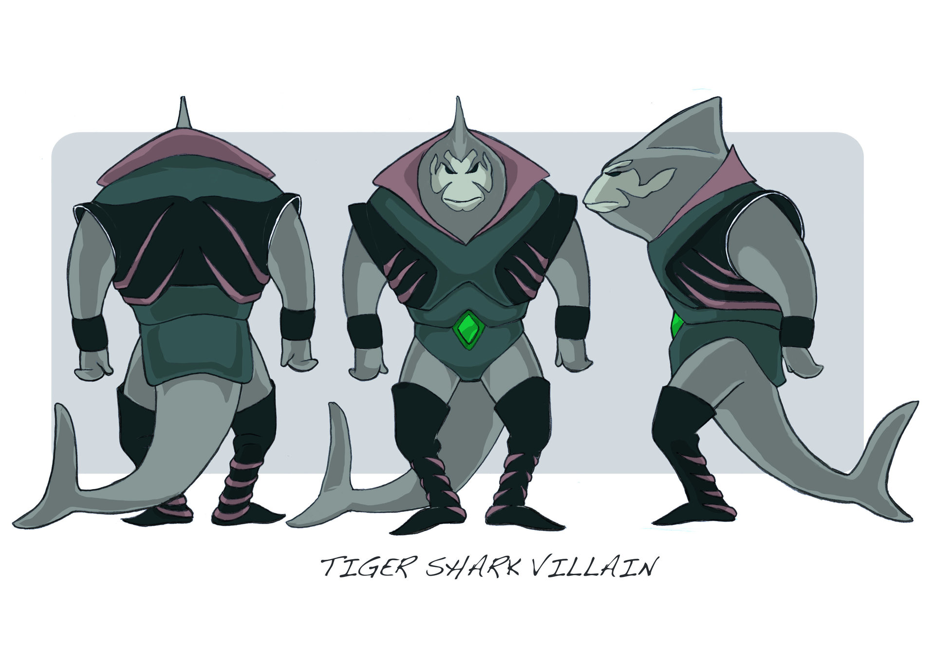 Art of Nobel - Tiger Shark Villain