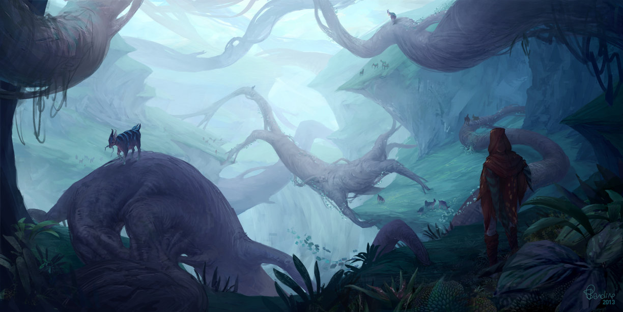 ArtStation - Outer Space Forest / Keyframe