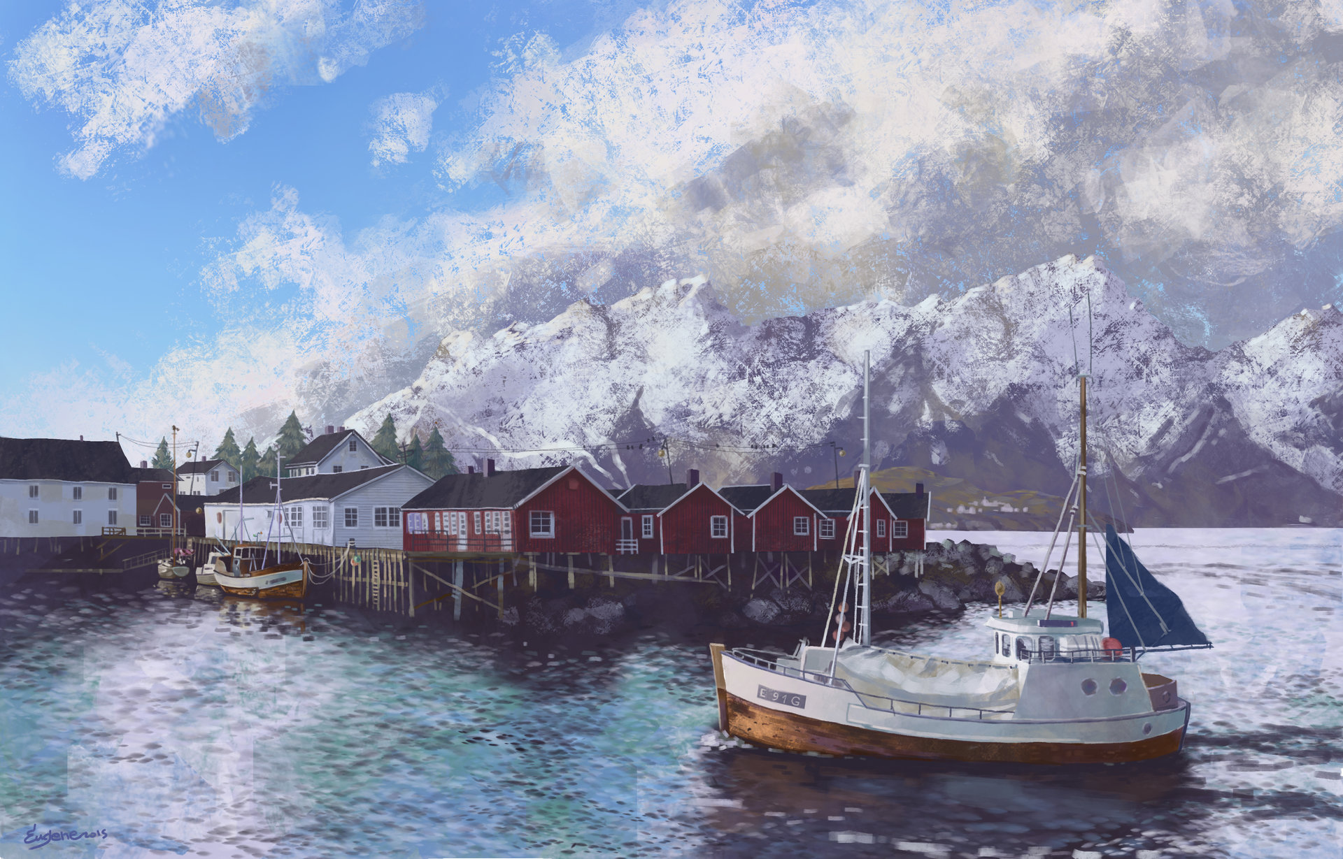 ArtStation - Fishing town