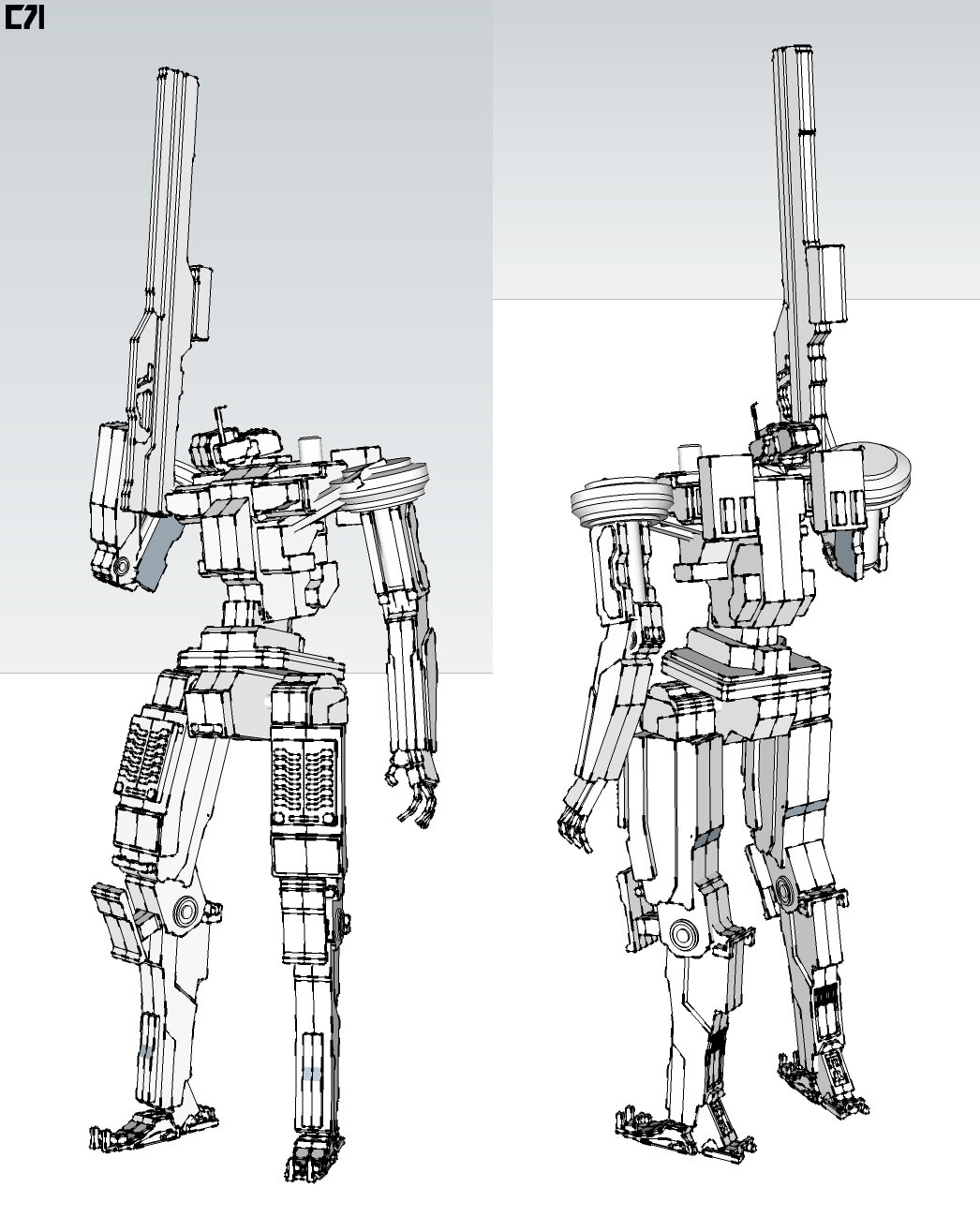 ArtStation - Daily Speed Mech D#1