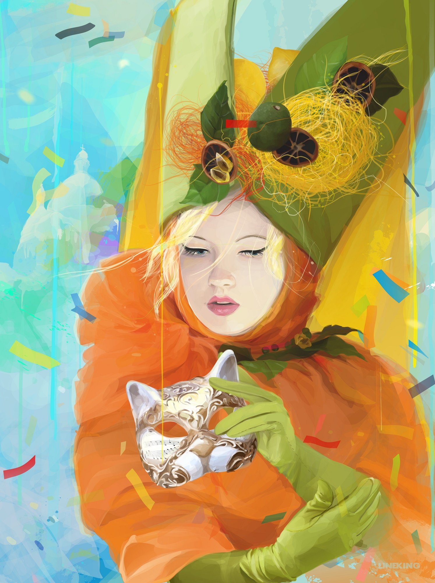 ArtStation - Masquerade (vector illustration for Call of Culture)