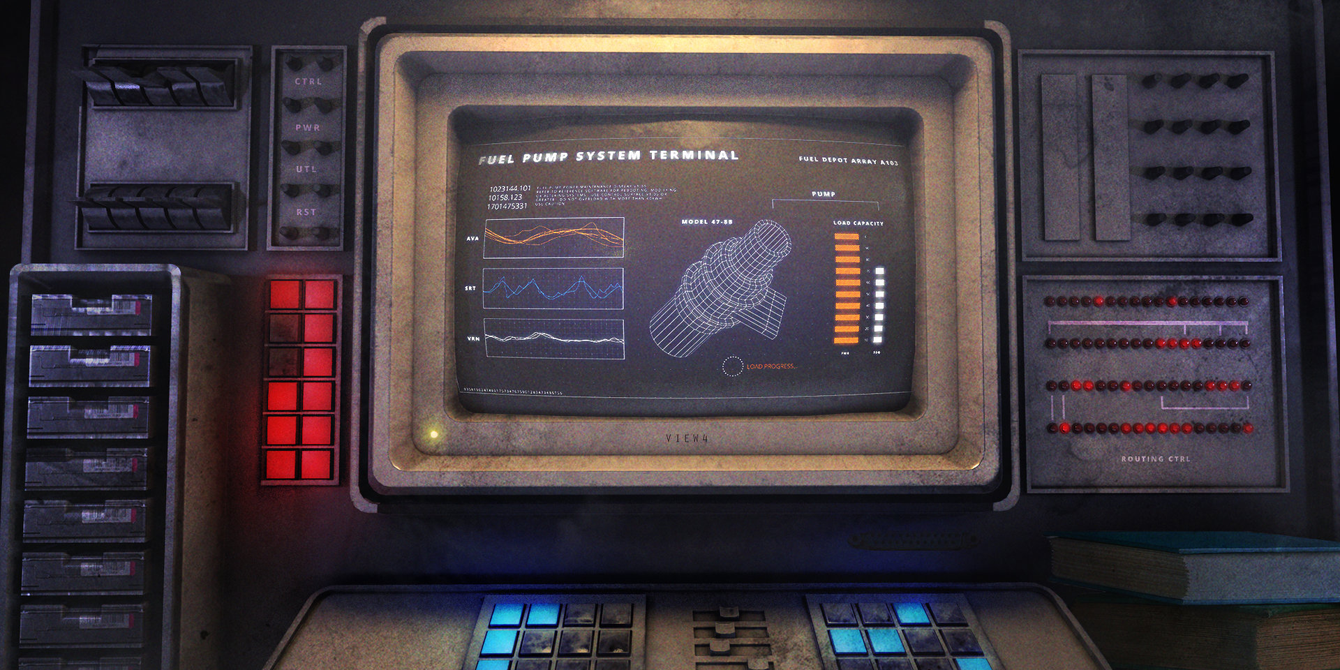 ArtStation - Retro Terminal, Brandon Hahn
