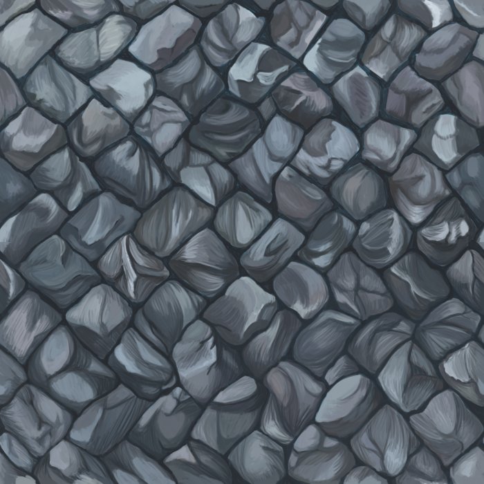 ArtStation - Tiling Brick Texture - Hand Painted