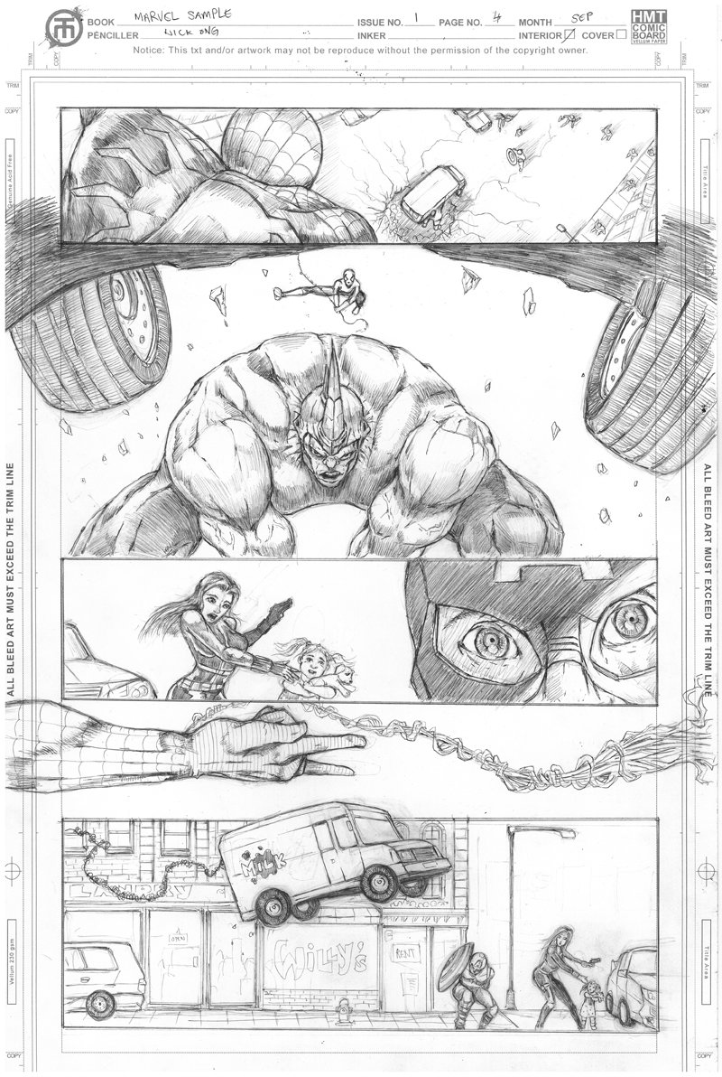 Nick Ong - My Marvel Sample #1 Pg 4