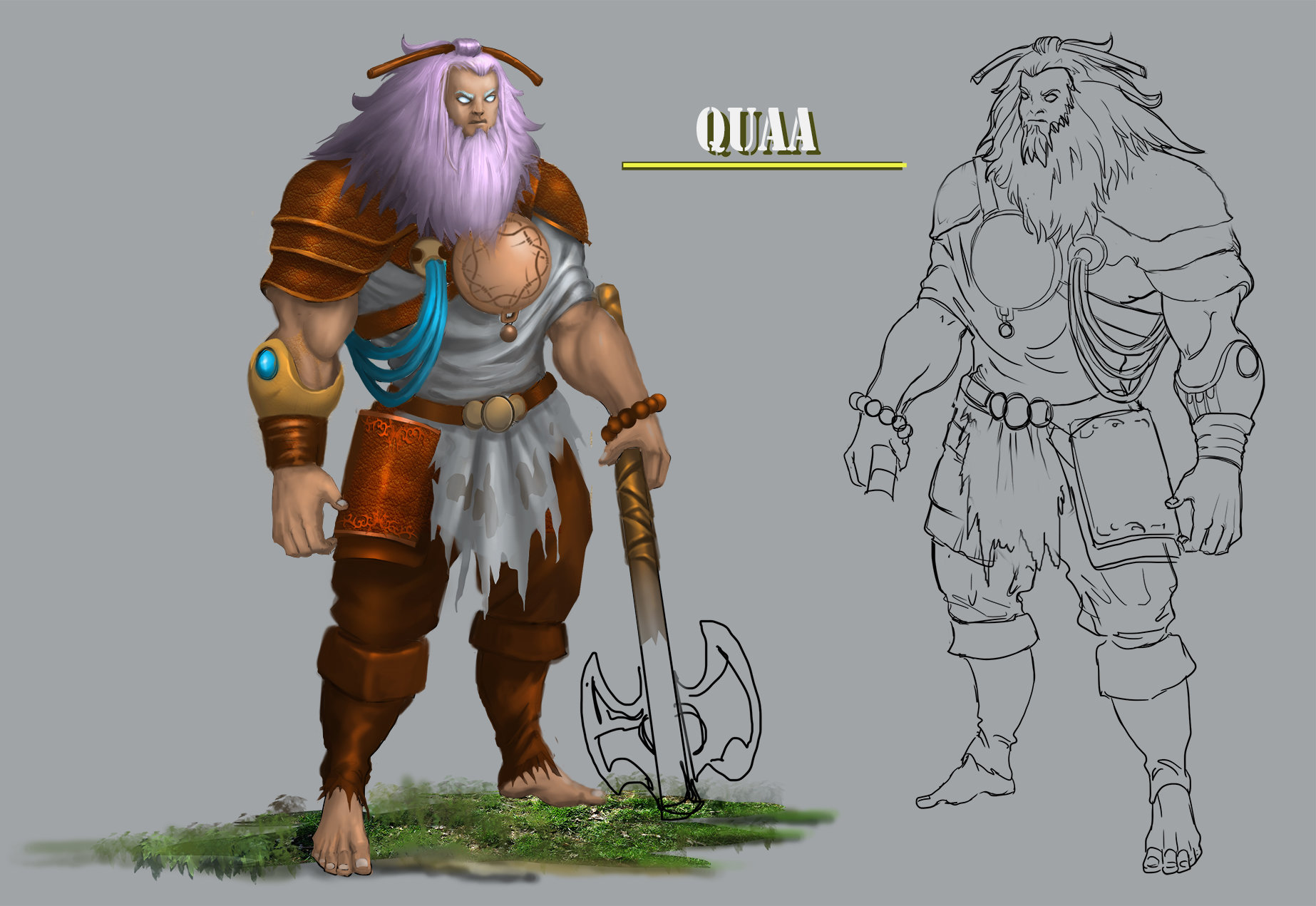 ArtStation - QUAA-MOUNTIAN WARRIOR