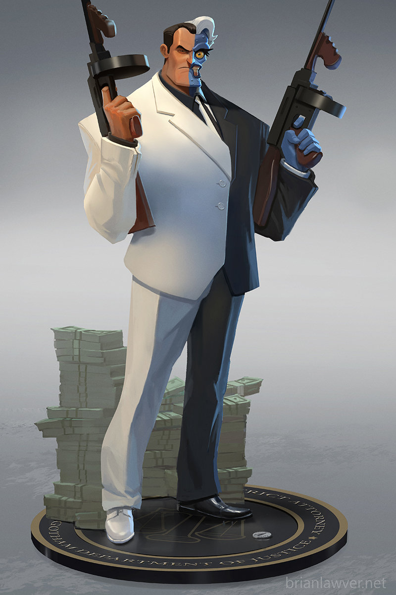 ArtStation - Two Face Maquette Design