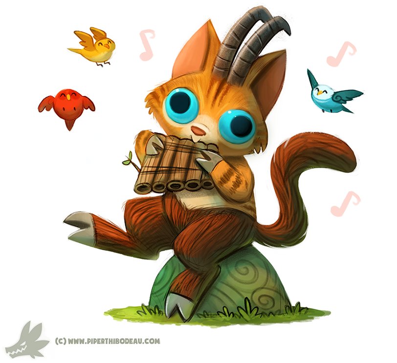 ArtStation - Daily Paint #1035. Pan Cat