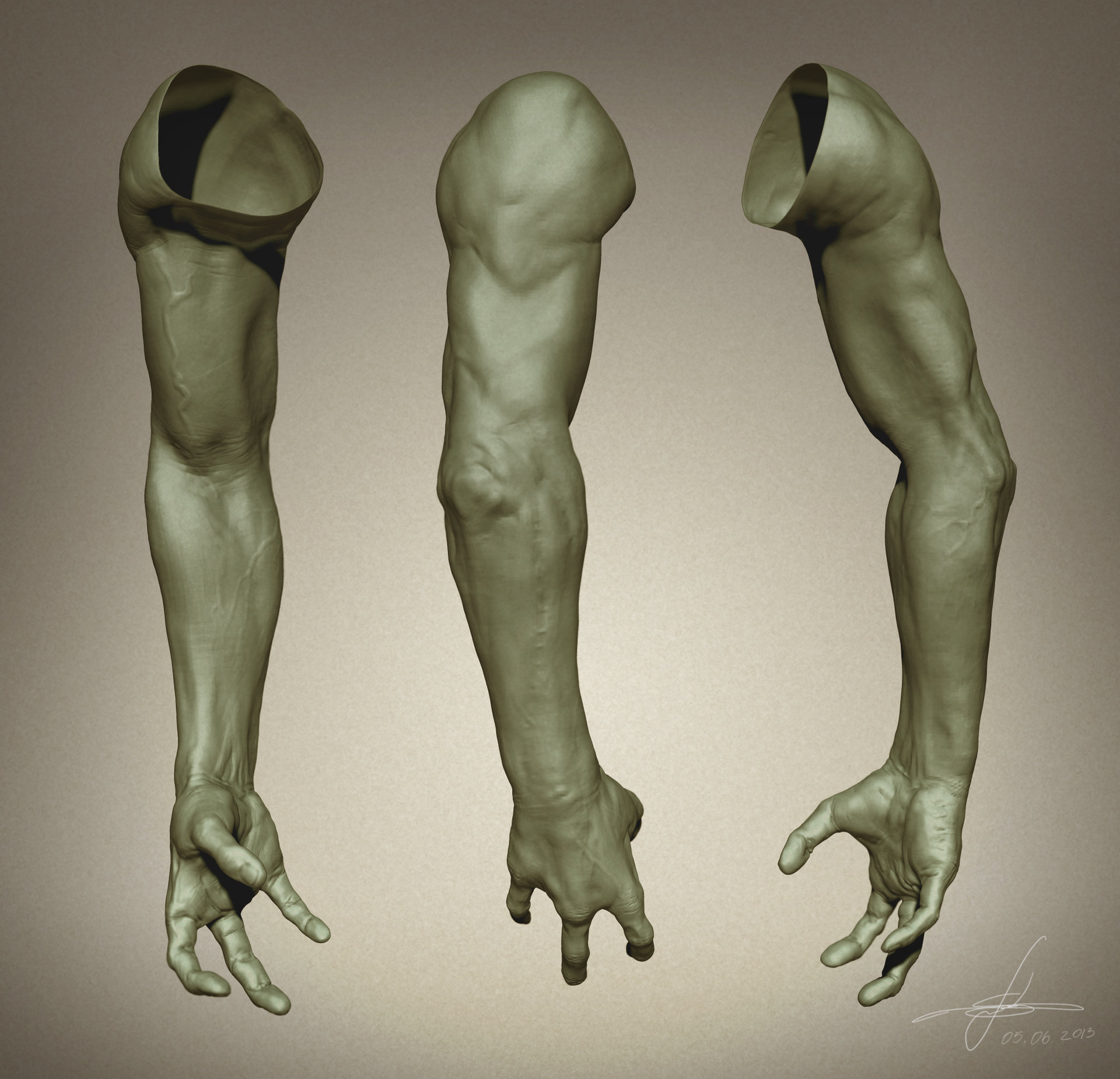 ArtStation - Arm alien sculpt