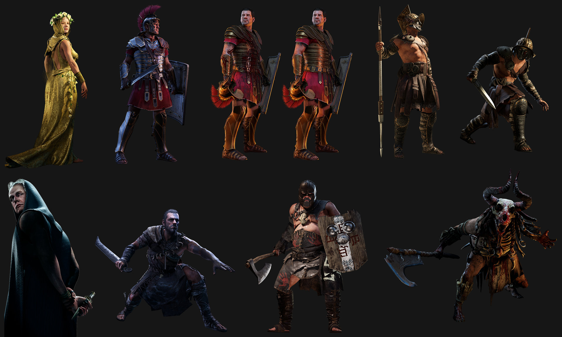 Jason Hickey - Ryse - Marketing shots Art Direction on Characters