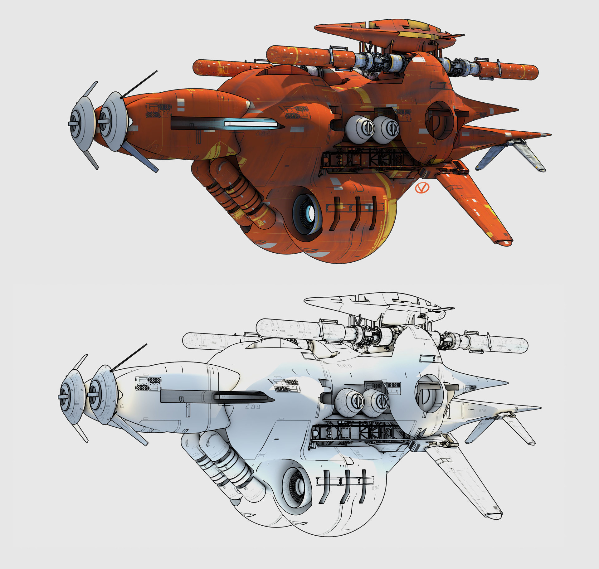 Chris Foss Spacecraft Model