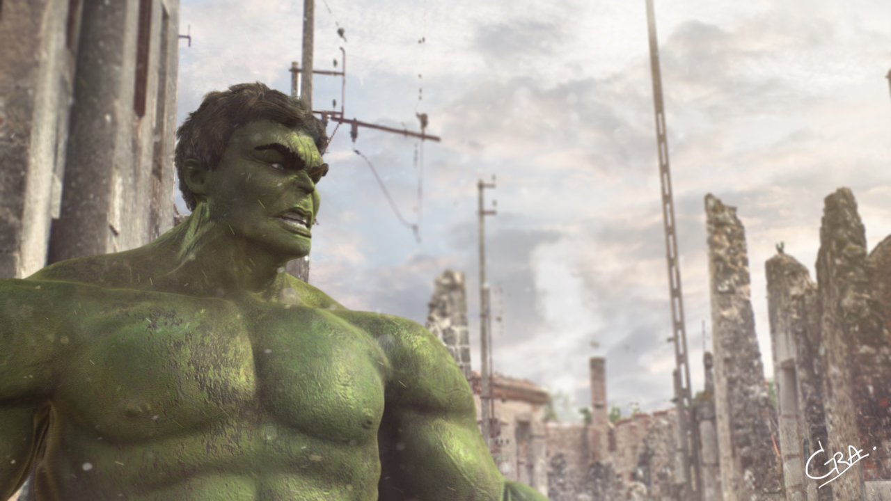 ArtStation - Hulk_ZBrush_MAYA_Photoshop