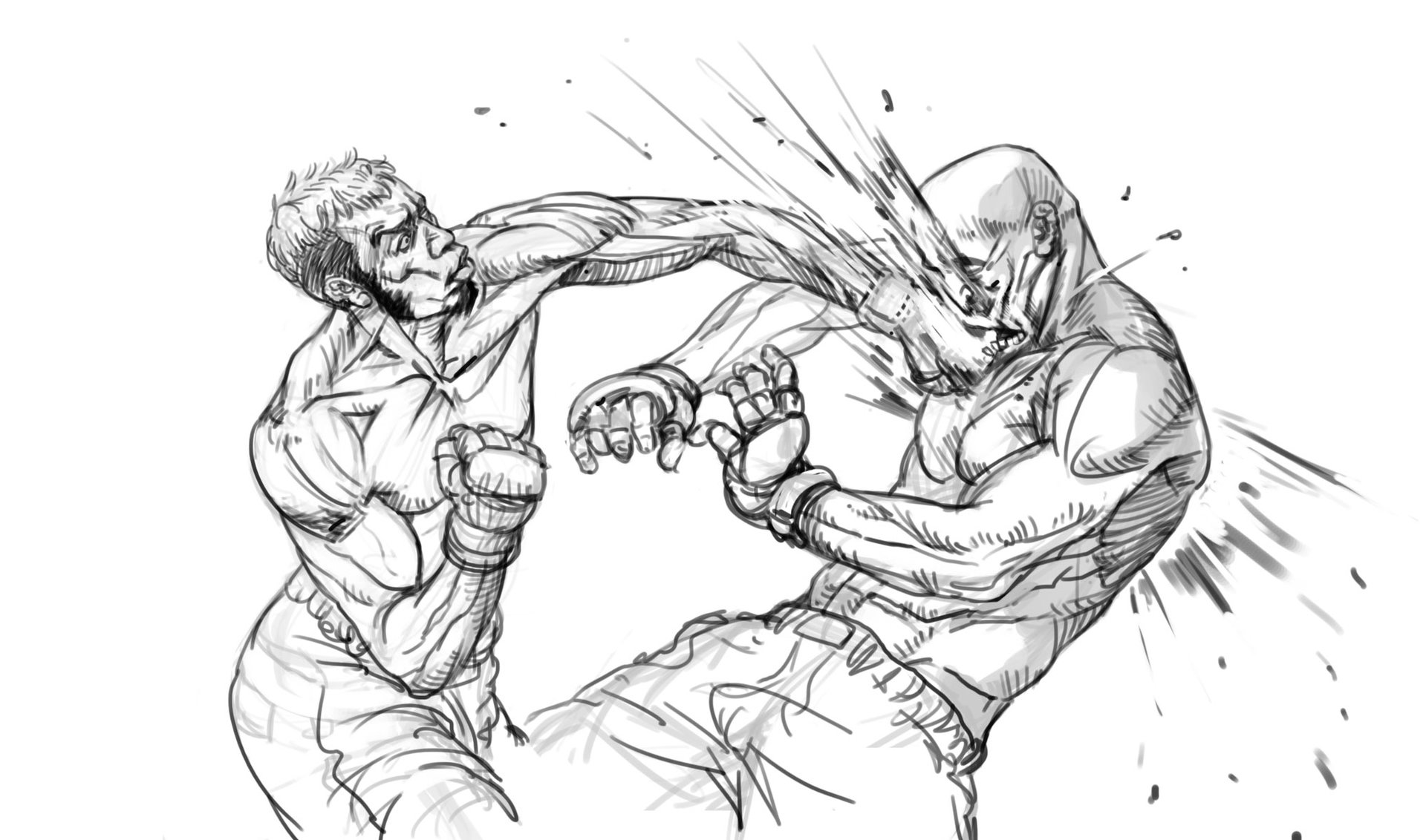 ArtStation - fighter Sketch01