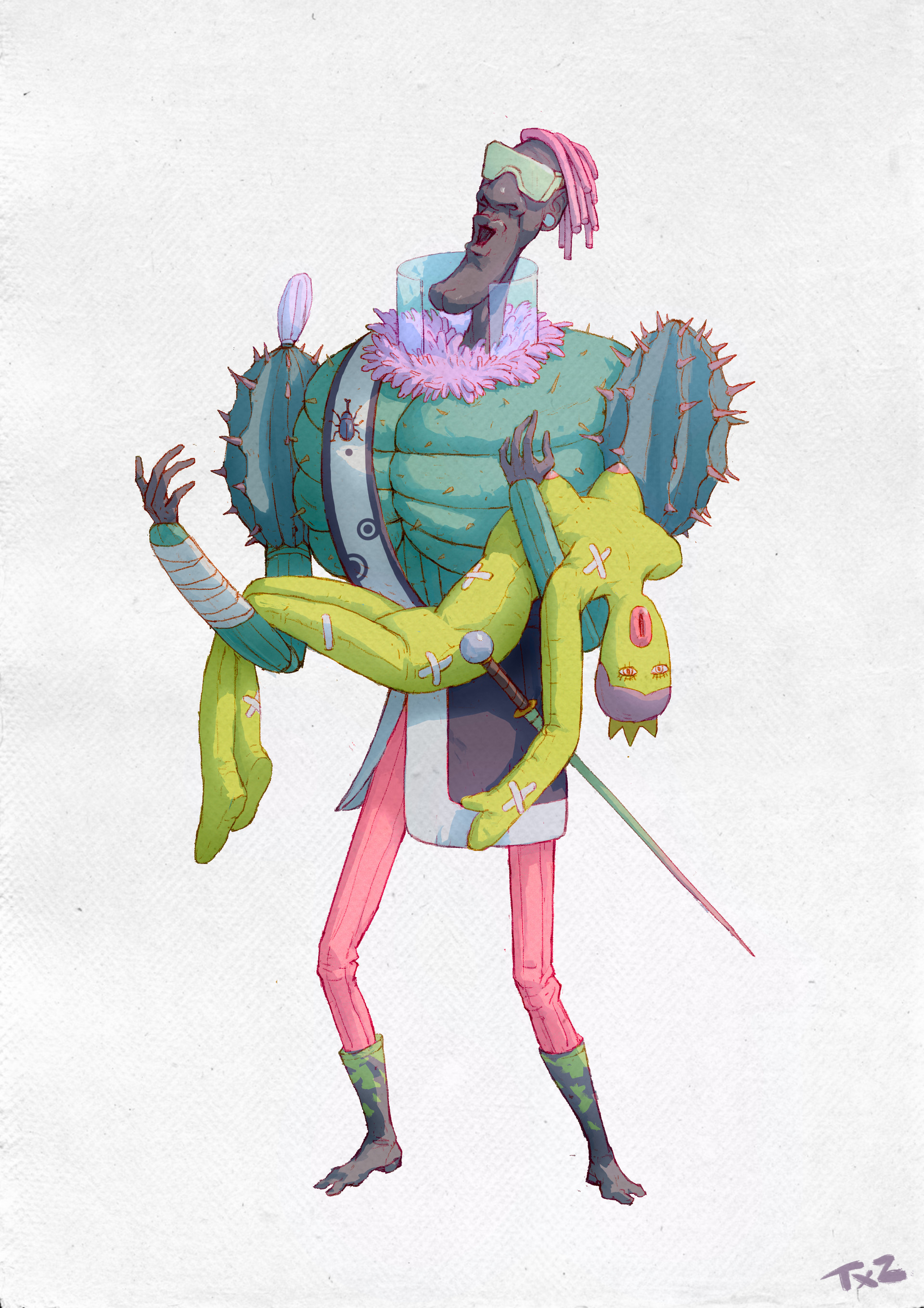 ArtStation - Cactus man