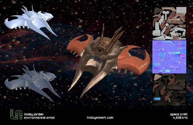 ArtStation - Galactic Fighter Ship