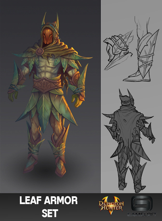 ArtStation - Dungeon Hunter 5 Armor Sets, Ian Jacobson