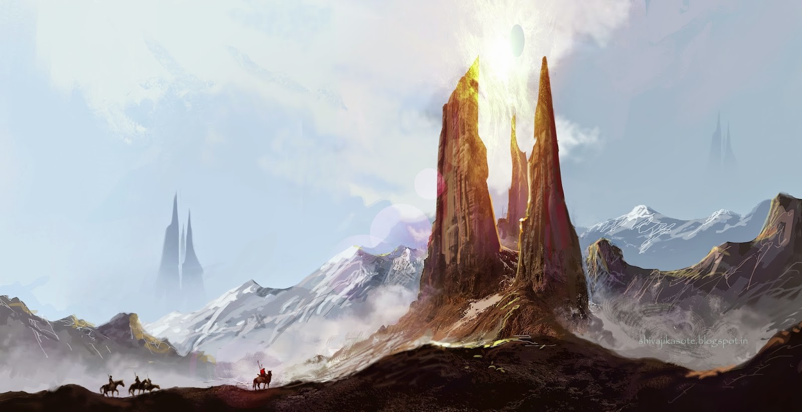 ArtStation - Fantasy mountains