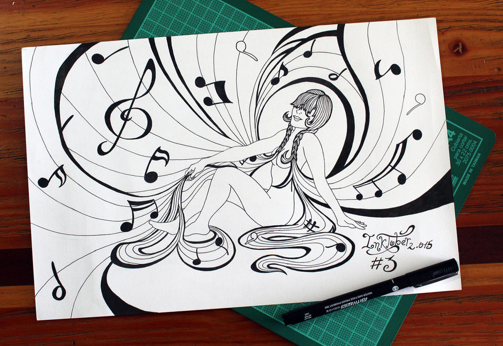 ArtStation - Inktober - Muse Music