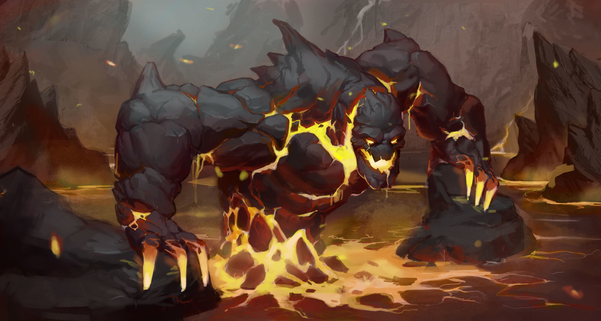 ArtStation - Magma beast