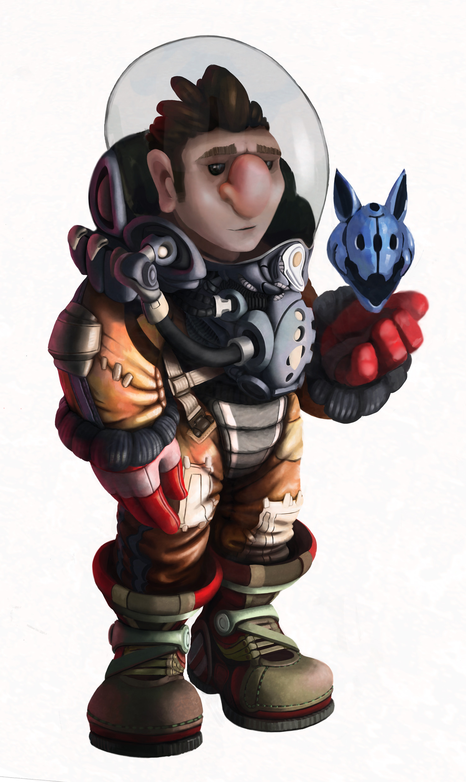 ArtStation - Pikmin Captain Olimar redesign